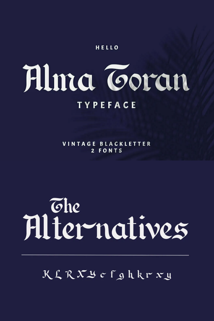 Alma Toran Font - Typesite