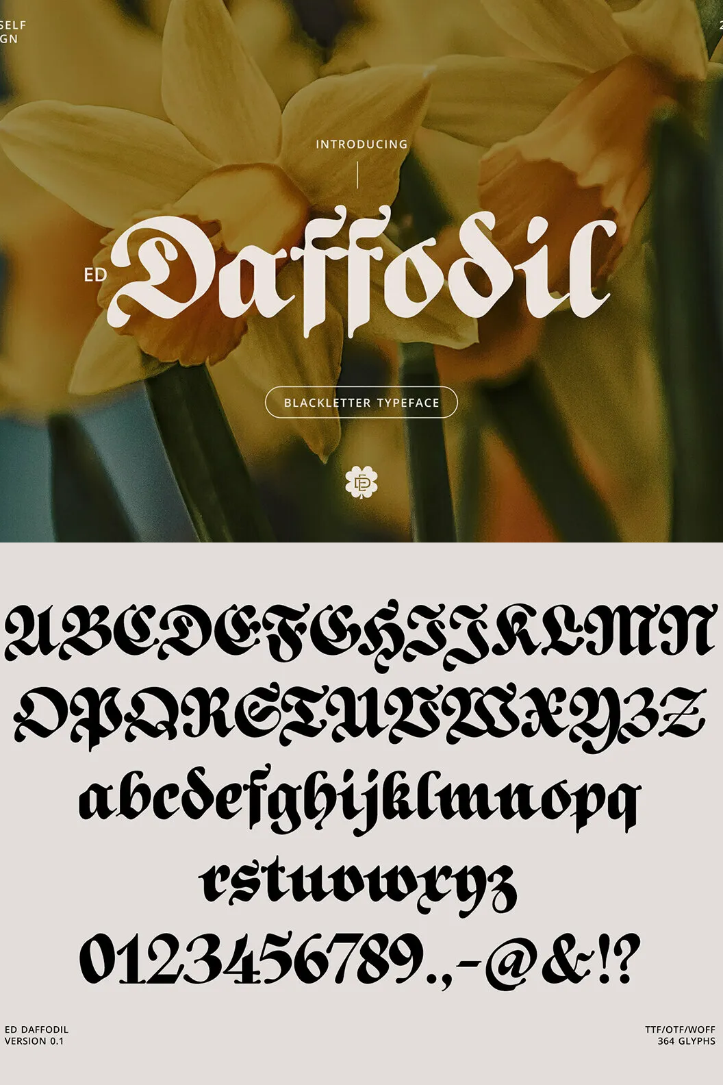 ED Daffodil Font - Typesite