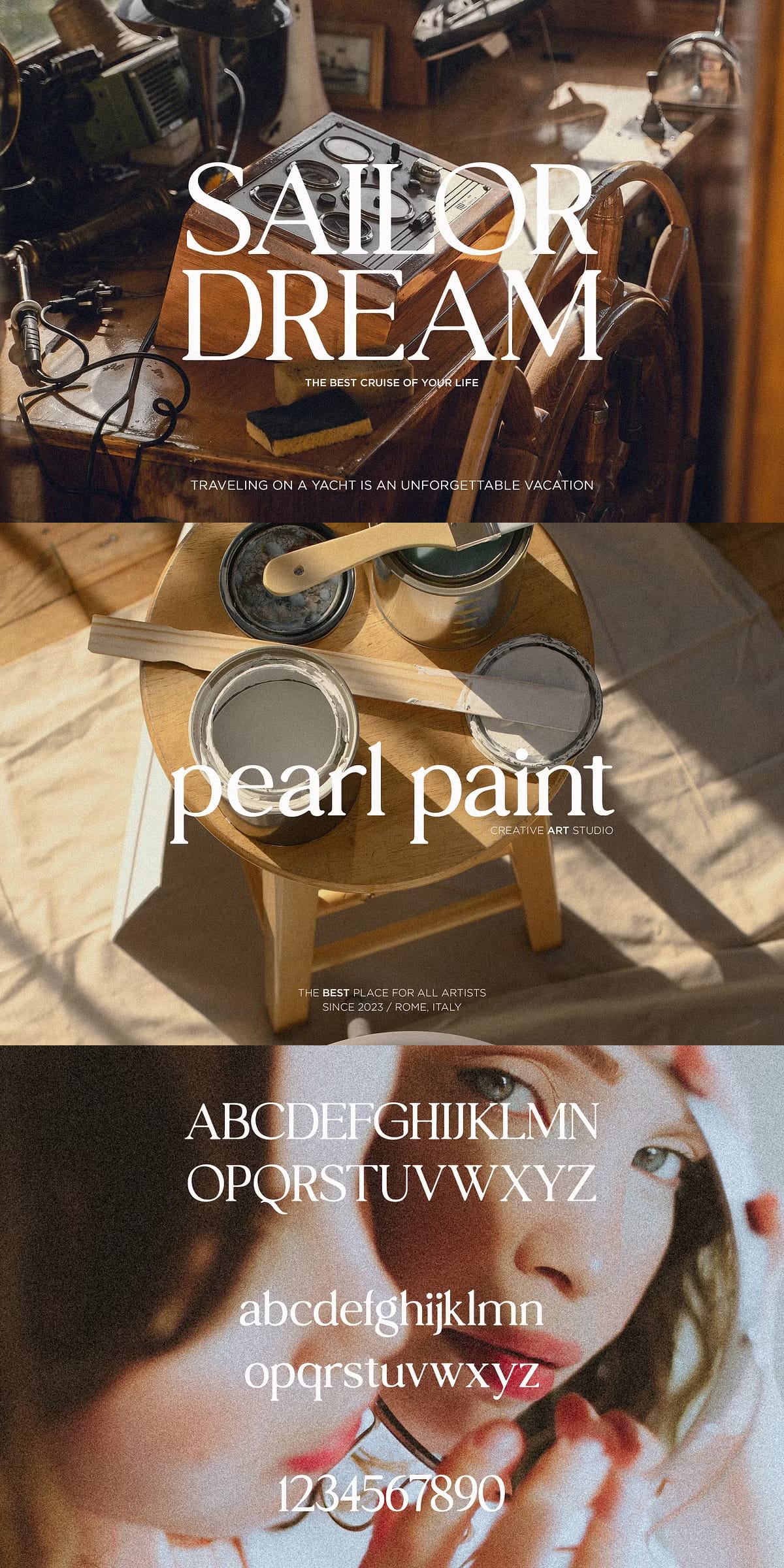 reverse - vintage serif typeface - Typesite