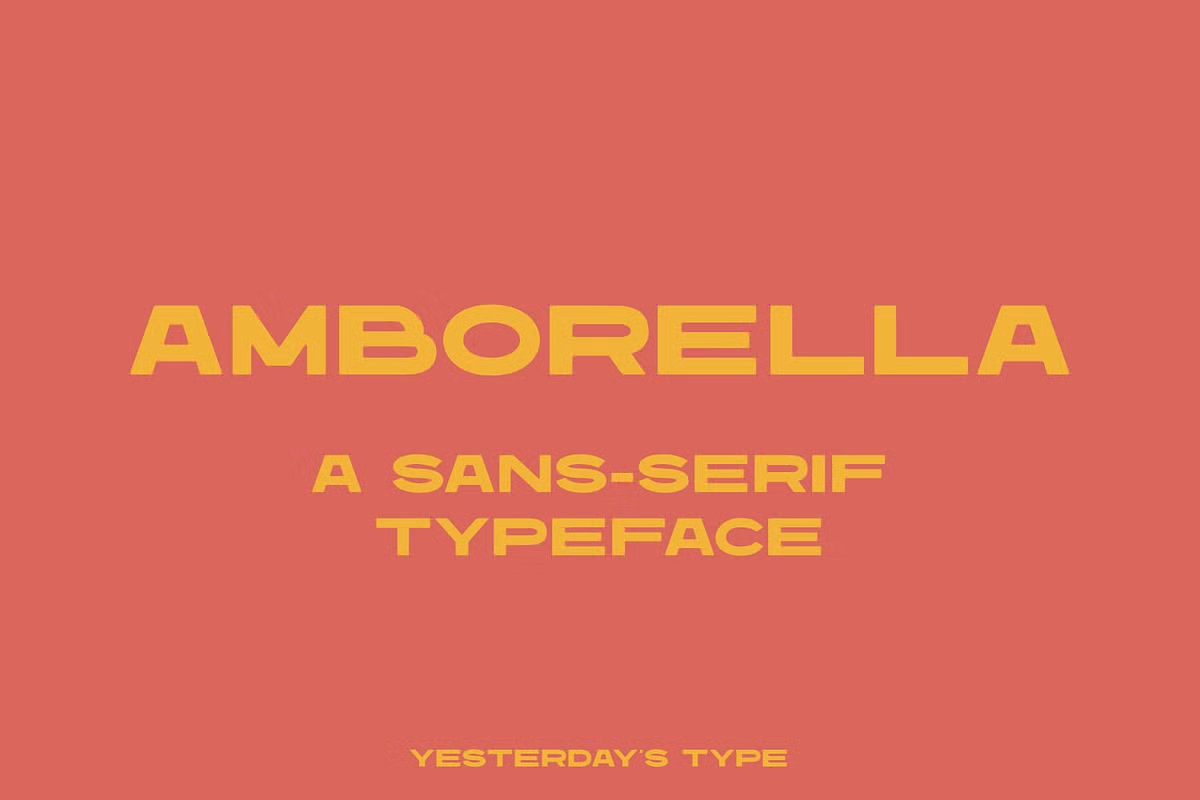 Amborella | Wide Display Typeface - Typesite