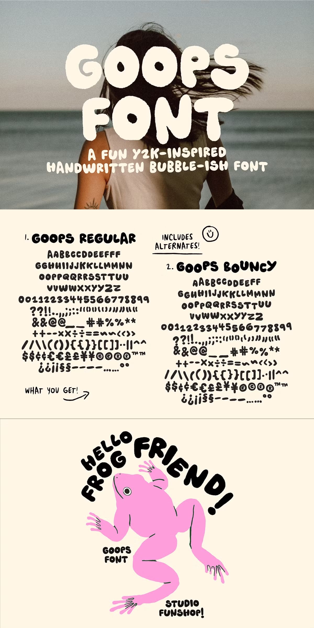 Goops! A handwriting bubble font! - Typesite