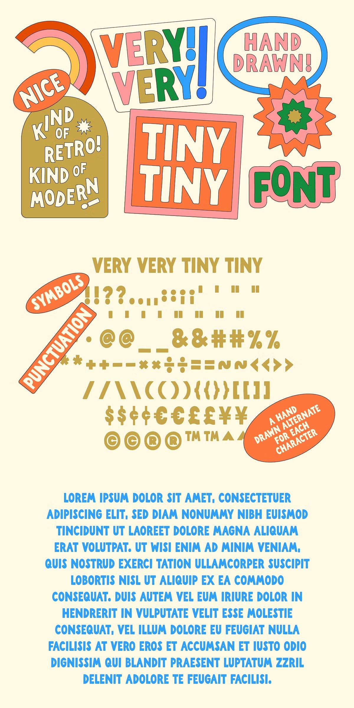 Tiny Tiny! A Chill Hand Drawn Font! - Typesite