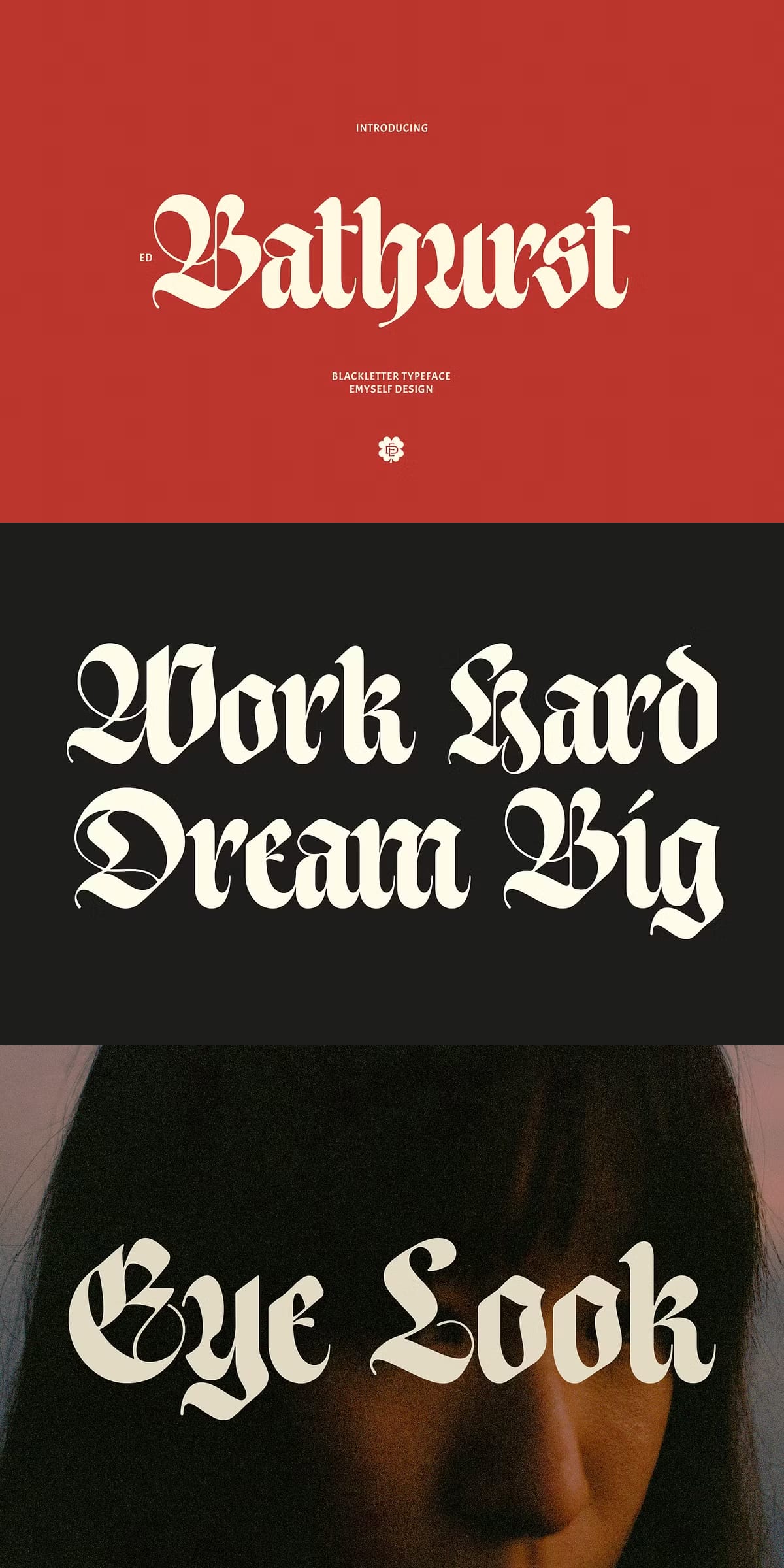 ED Bathurst - Blackletter Typeface - Typesite