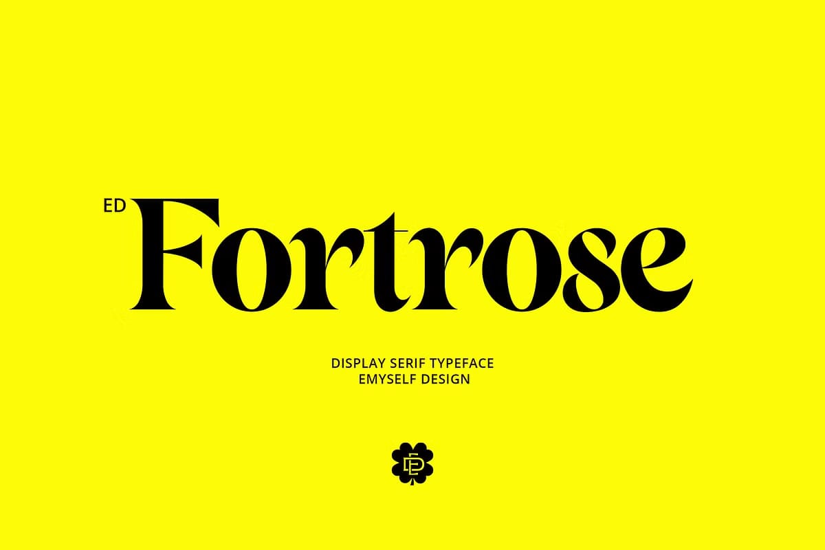 ED Fortrose - Serif Typeface - Typesite