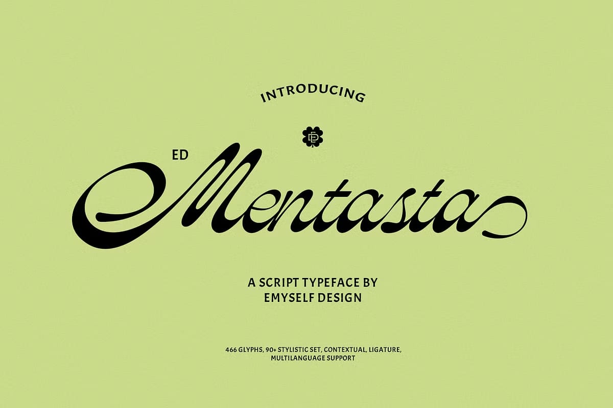 ED Mentasta - Script Typeface - Typesite