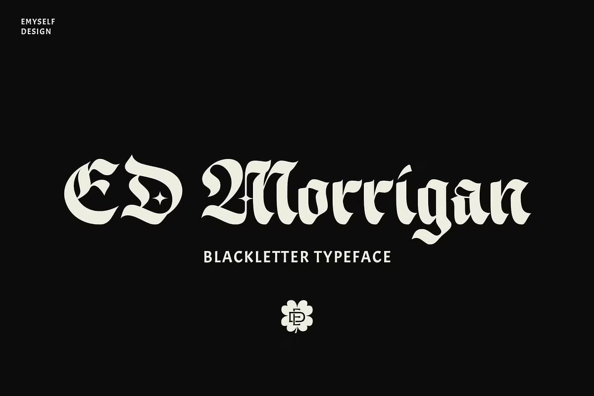 ED Morrigan Typeface - Typesite