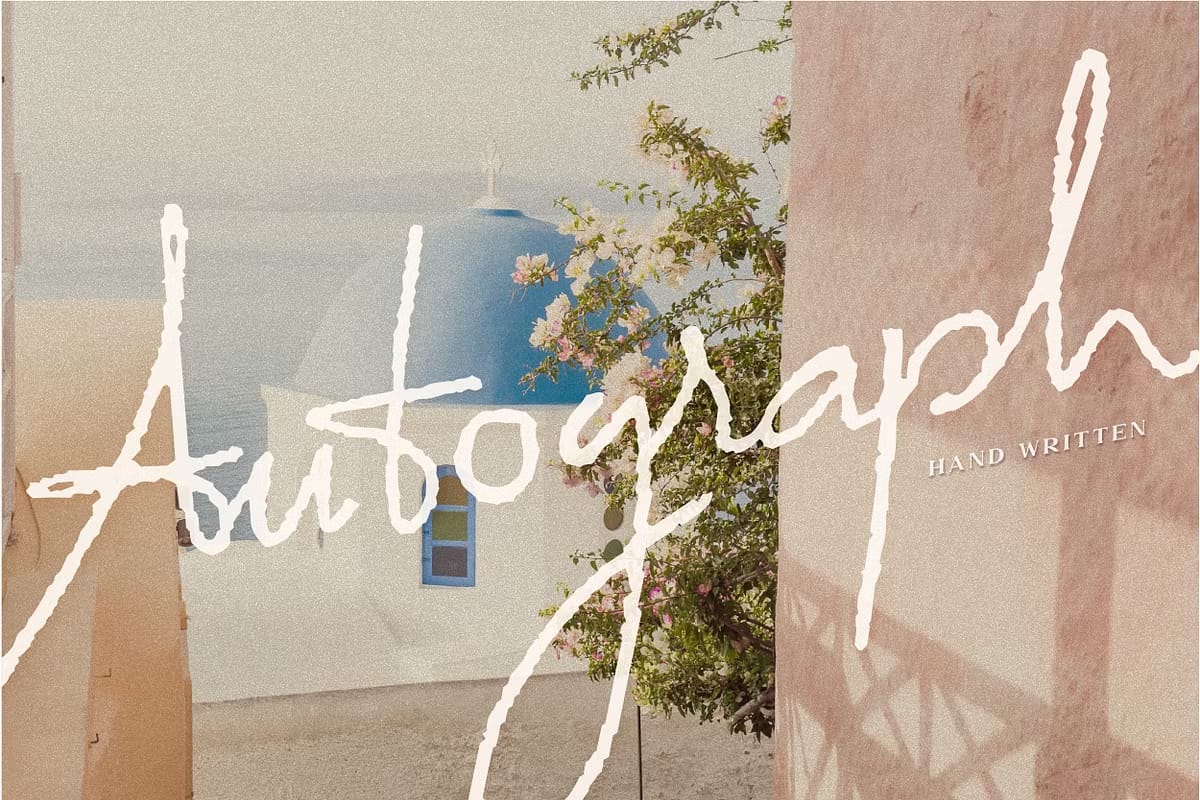 Autograph - Handwritten Font - Typesite