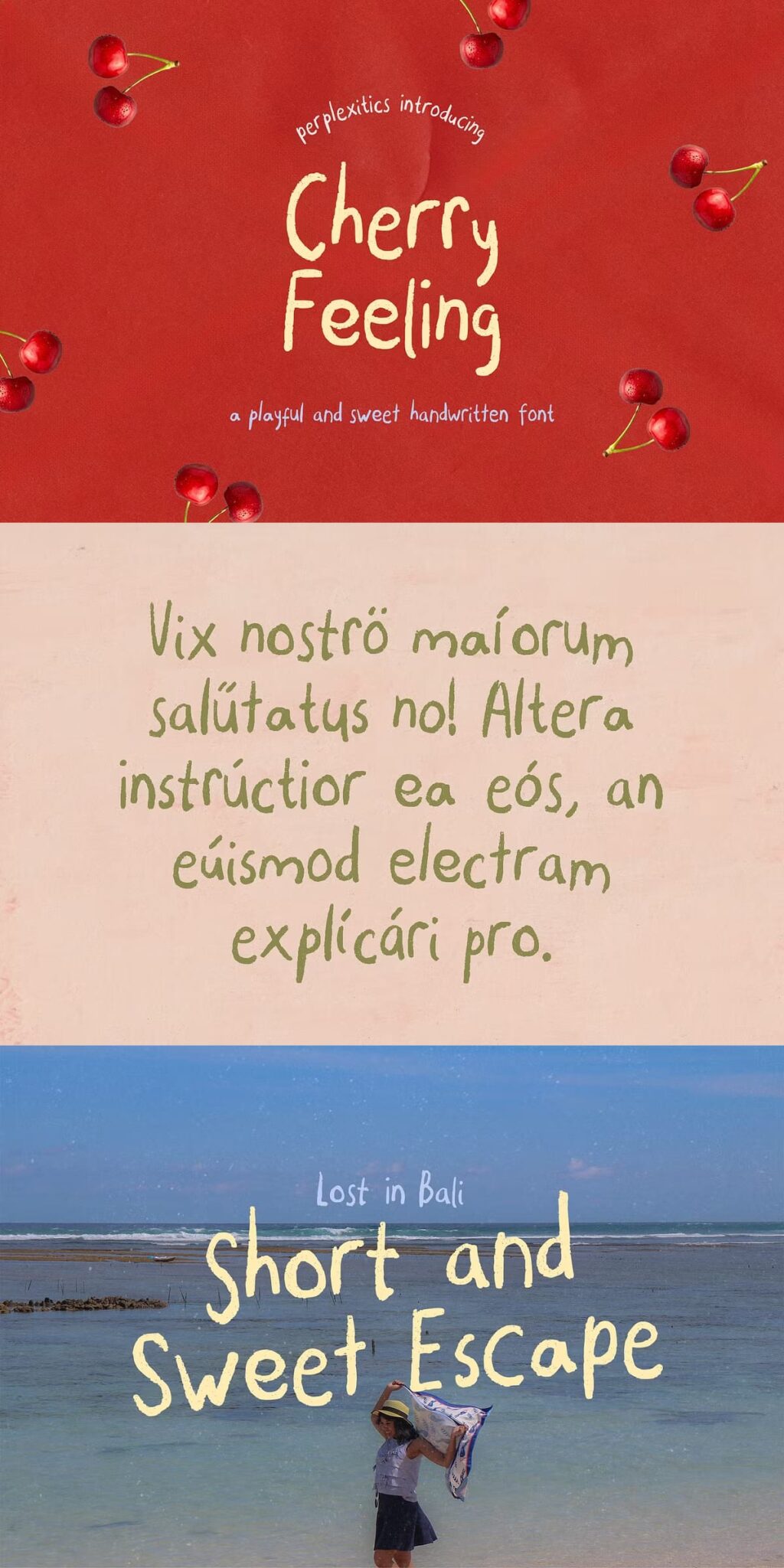 Cherry Feeling Handwritten Font - Typesite