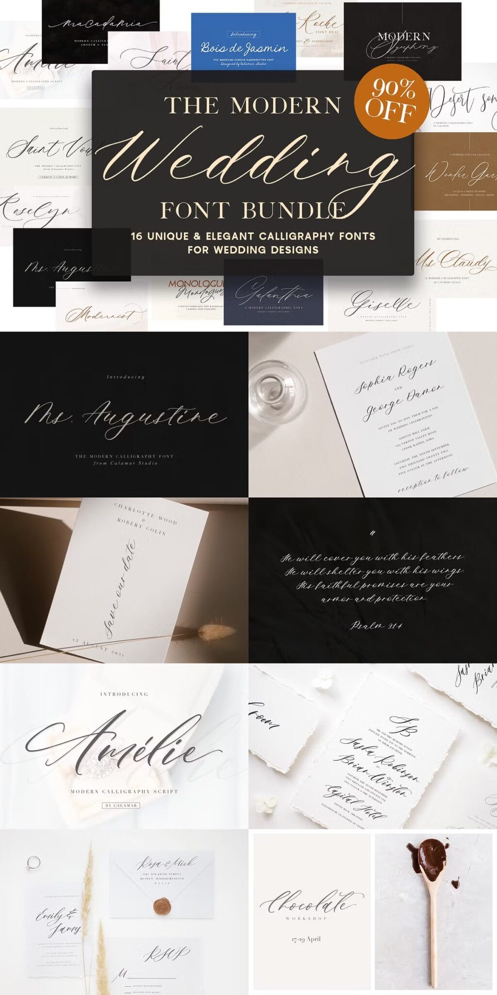 The Wedding Calligraphy Font Bundle - Typesite