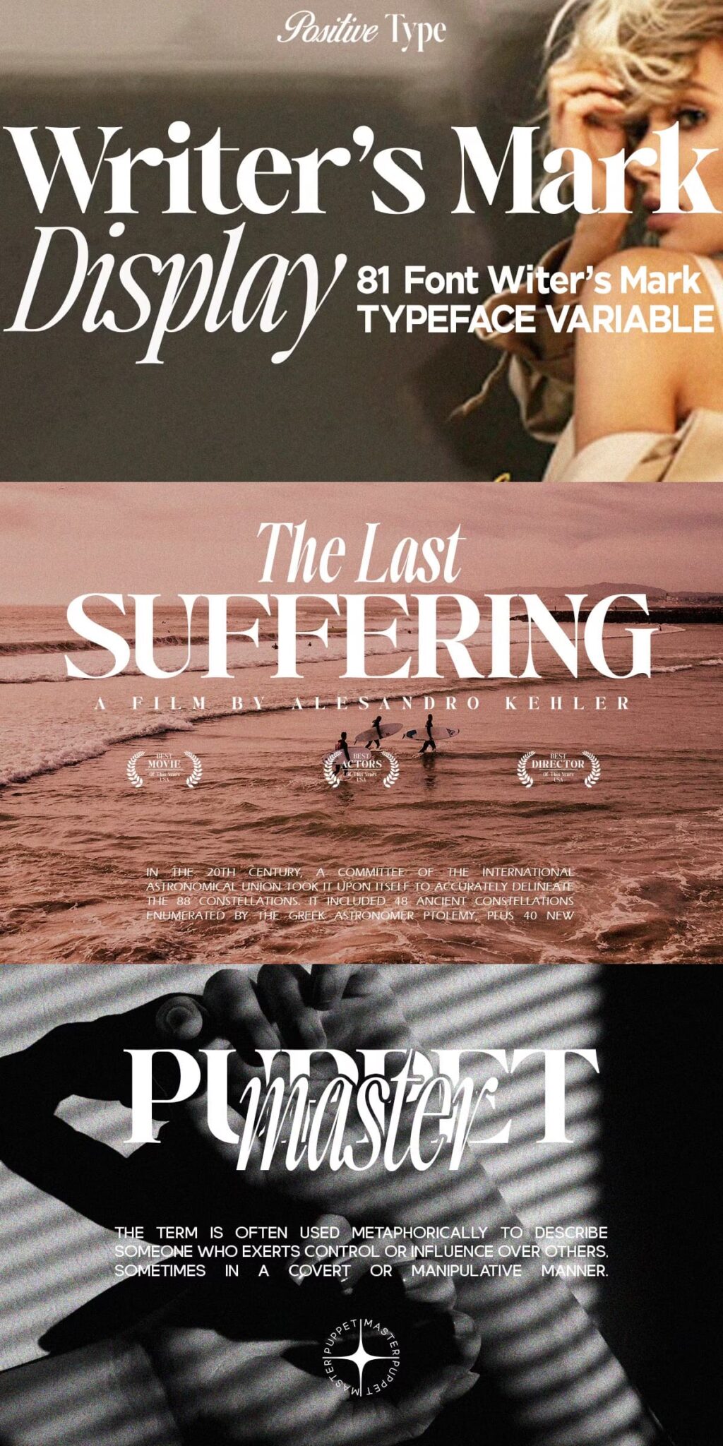 Writer’s Mark Display (81 Fonts) - Typesite