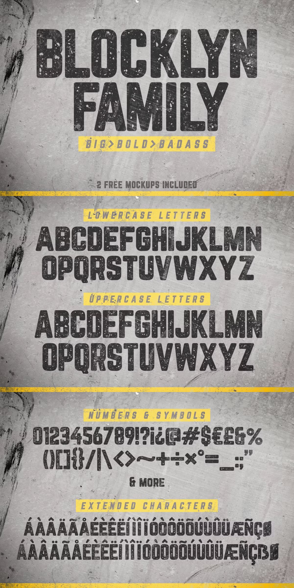 Blocklyn Font Family + Mockups - Typesite